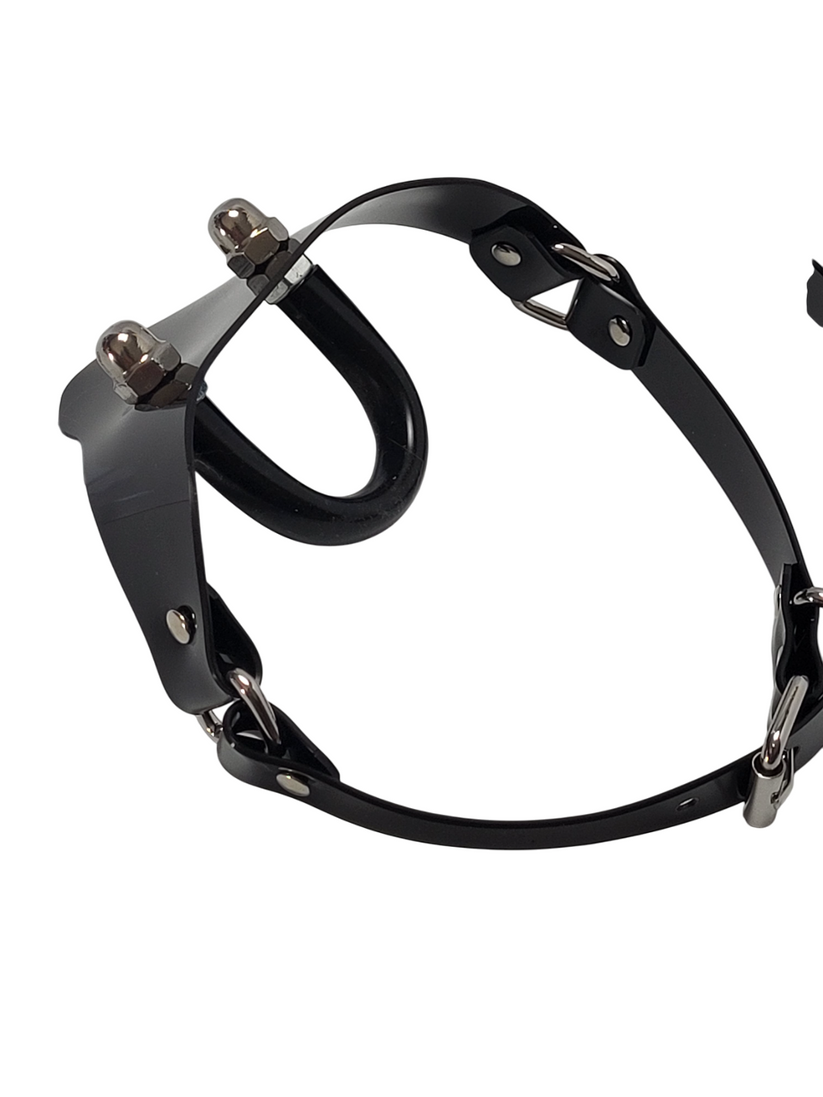 U Shape Panel Gag in black PVC – AAG store