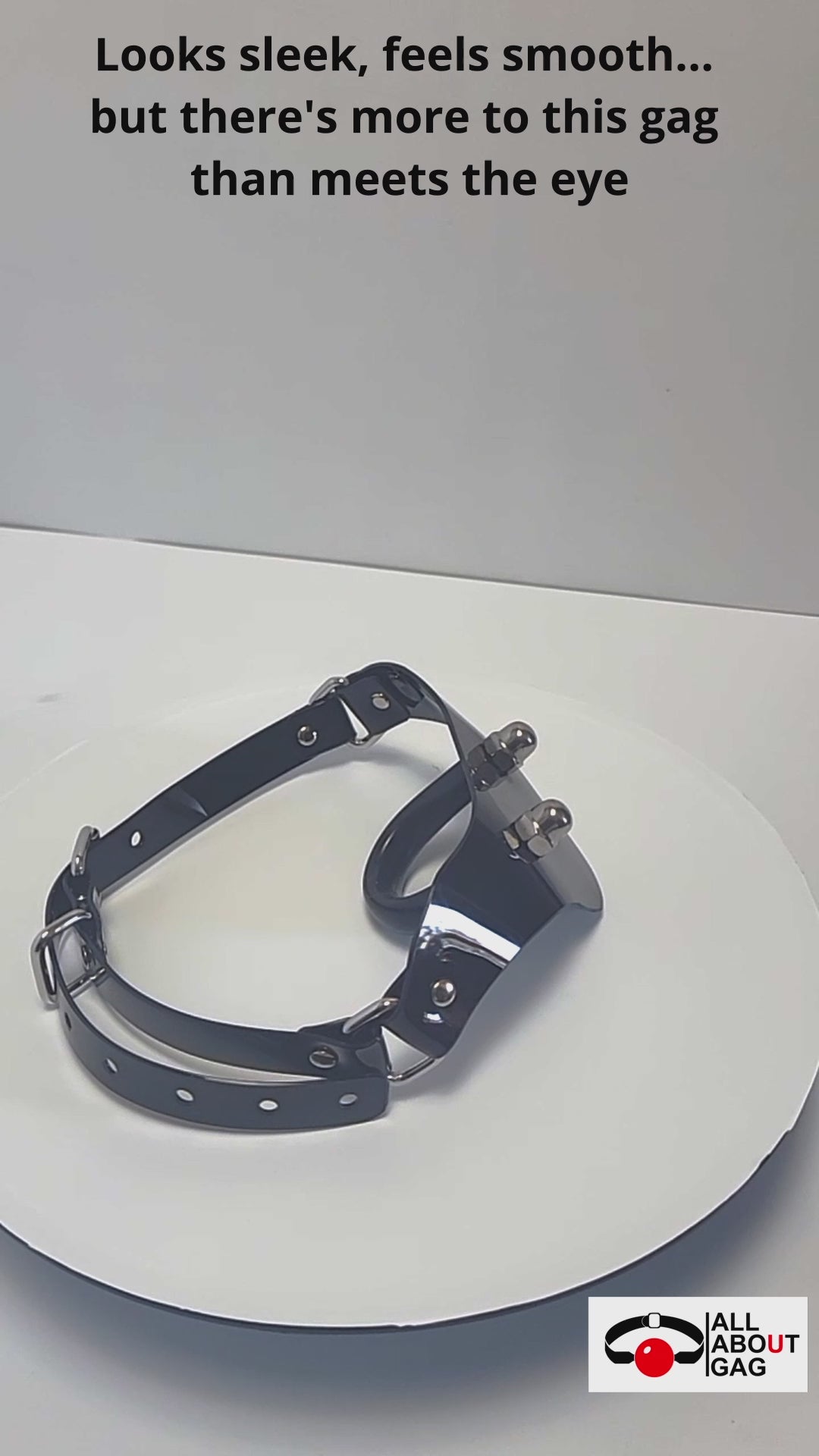 U Shape Panel Gag in black PVC – AAG store