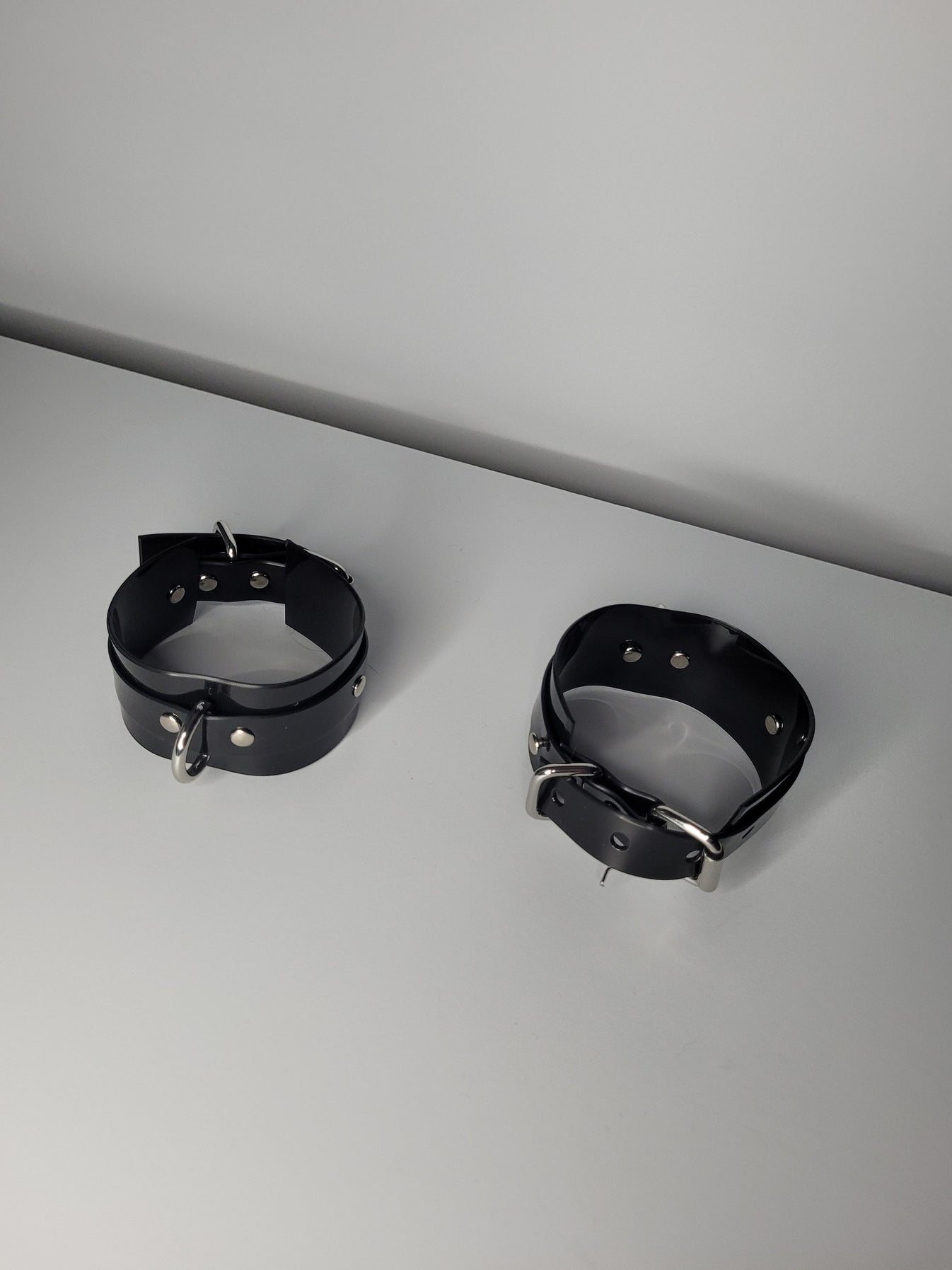 Black PVC bondage cuff set x2 hand or feet – AAG store